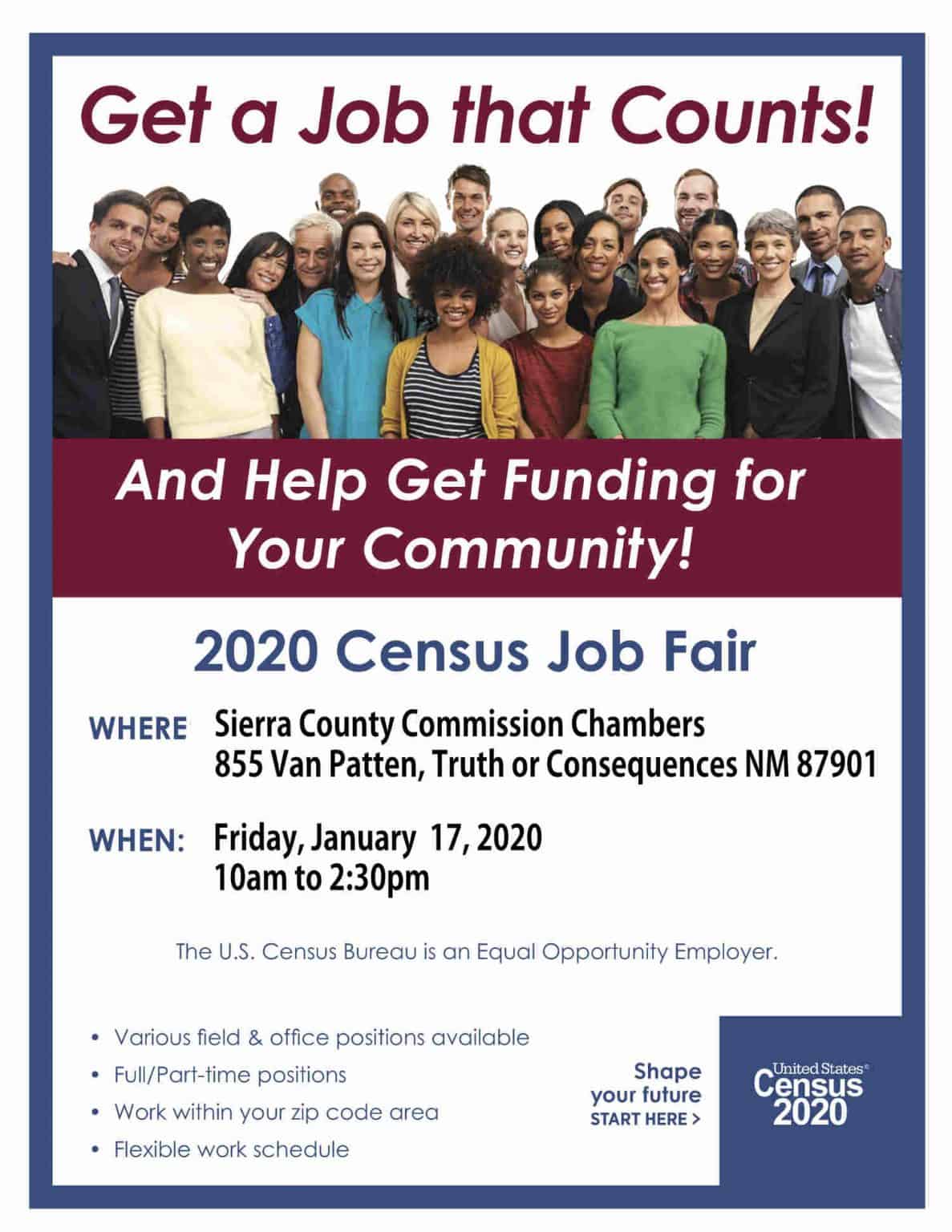 Sierra County Government › Census Job Fair: January 17, 2020